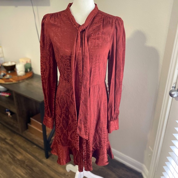 Express | Dresses | Express Rust Button Down Dress | Poshmark